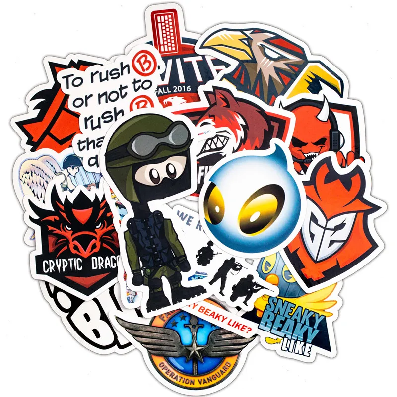 30 шт. в упаковке наклейки из игры cs go наклейки для багажа ноутбука ...