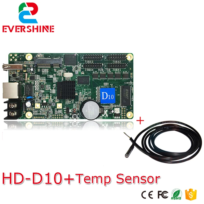 256 level Gray Scale Full color LED Sign Controller D10 4xHUB75 ...