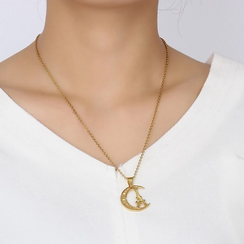 Eiffel Tower Pendant Necklace – Borkut