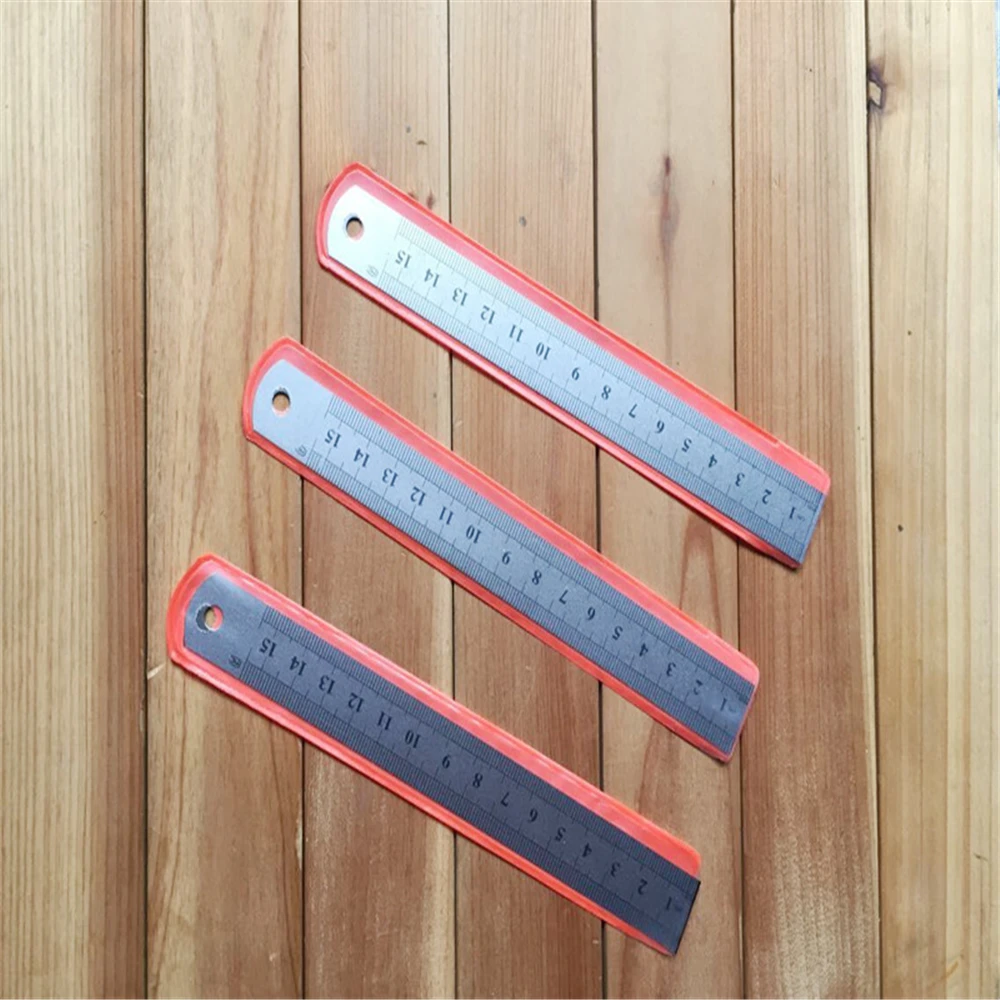 TOMTOSH 1 pcs/ 15cm stainless steel ruler / art steel ruler / office ...