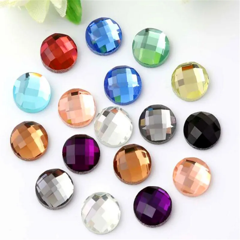 Glass diamond round shape Crystal rhinestone beads Stones Wedding Dress ...