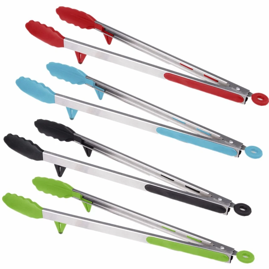 Aliexpress.com : Buy New Arrive 12 Inch Kitchen Tongs Heat Resistant ...