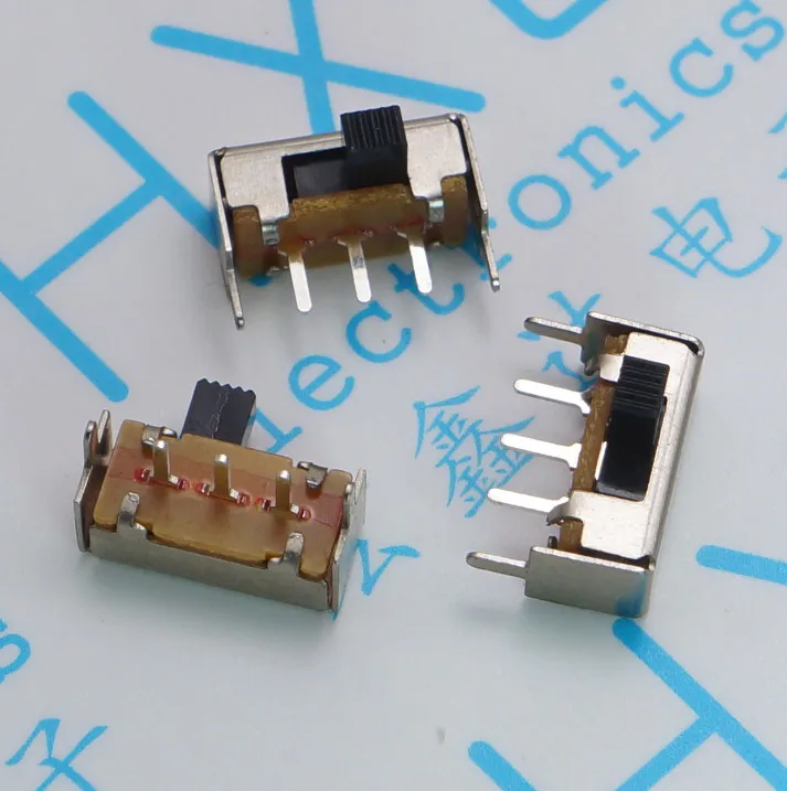 200 stuks Tuimelschakelaars Tuimelschakelaars SK 12F14 Handvat lengte 4 MM 1P2T enkele rij van ...