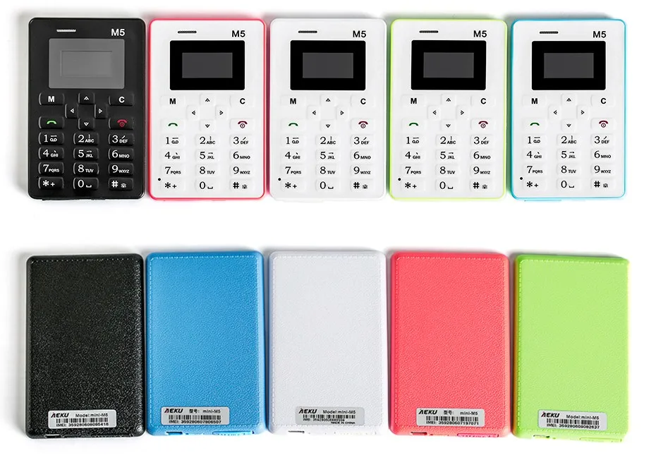 Buy World's Slim Credit Card Phone M5 (WHITE) Smallest GSM Mobile ...