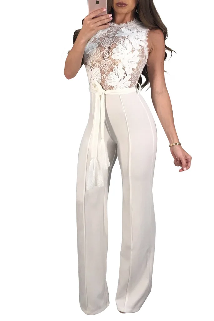 Sleeveless Women One Piece Outfits Women Jumpsuits Sexy Bodysuits ...