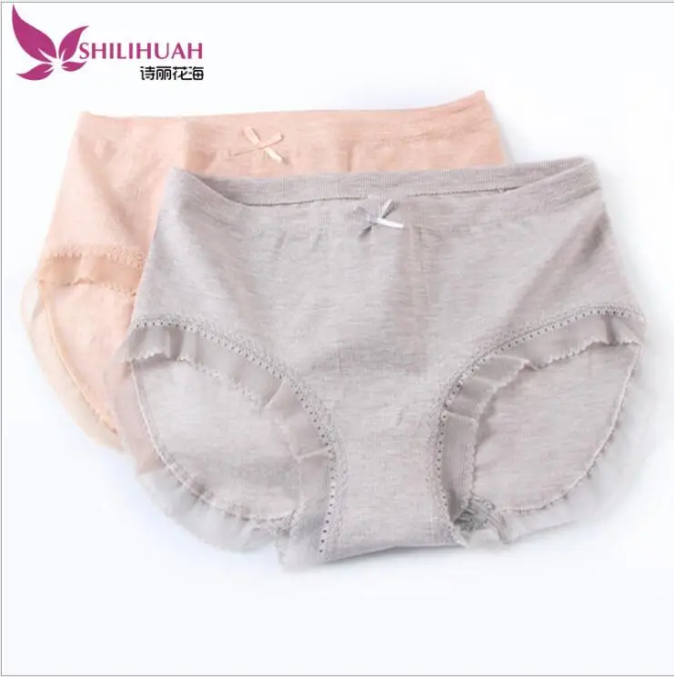 Free Shipping 2019 New Color Cotton Lace For Womens Underwear In The