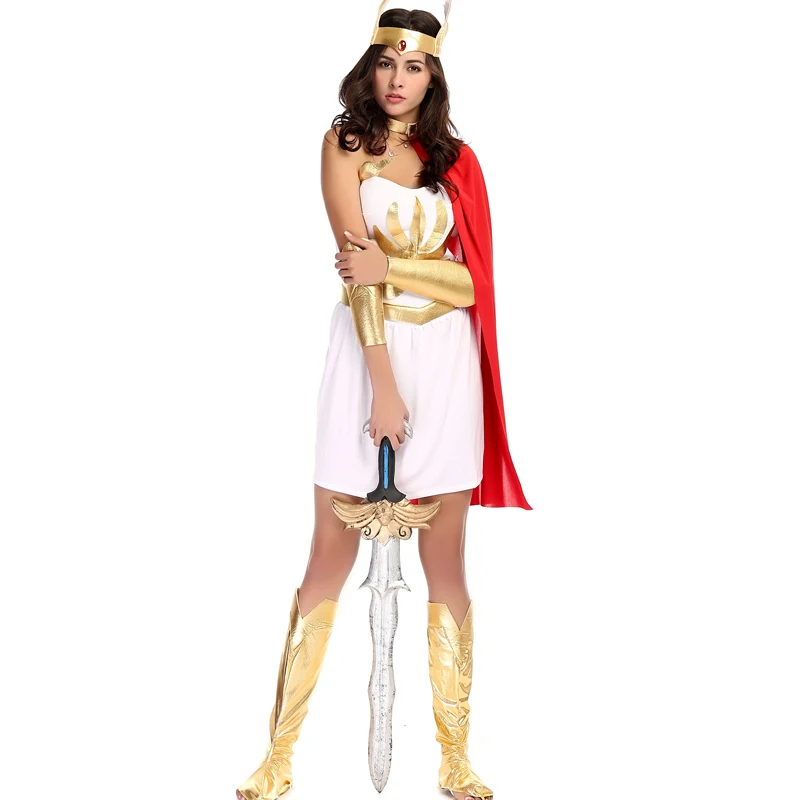 White Adult Ladies Greek Goddess Fancy Dresses Costumes Plus Size Xl Halloween Themed Party