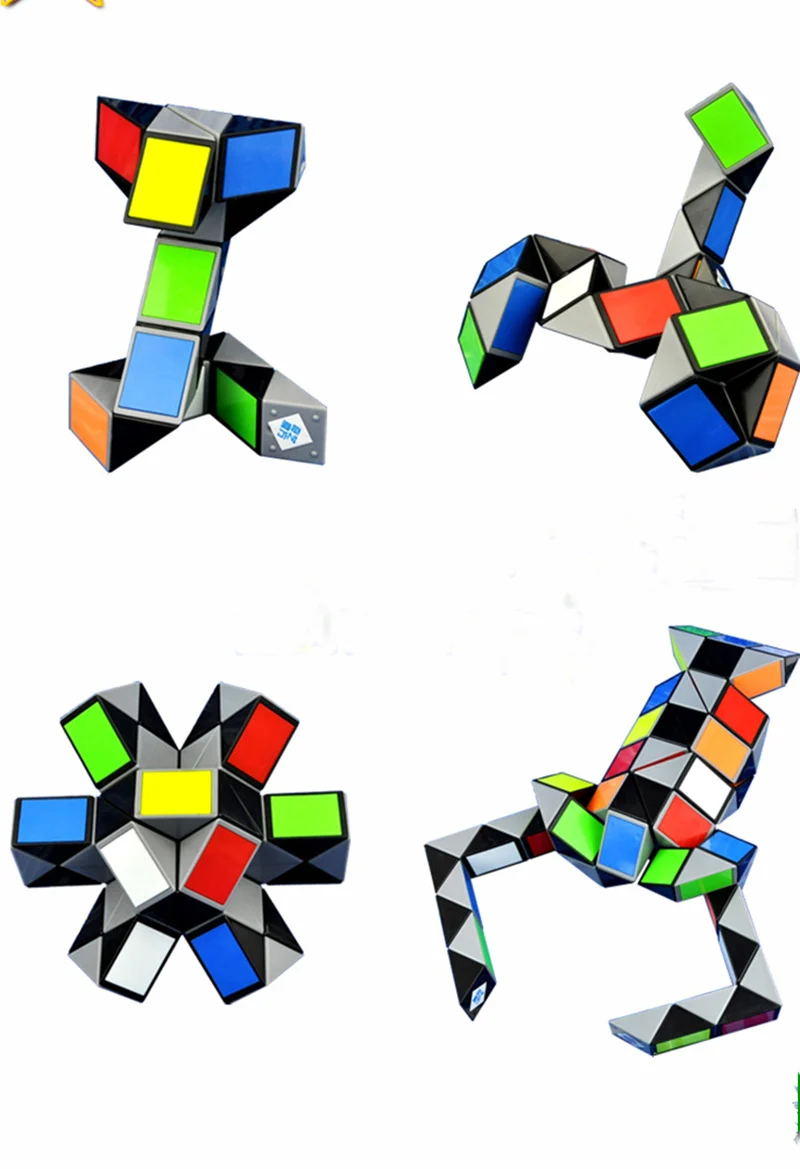קובייה הונגרית וחידות - 3D Magic Ruler Puzzle Snake/Scorpion 24/36/48 ...