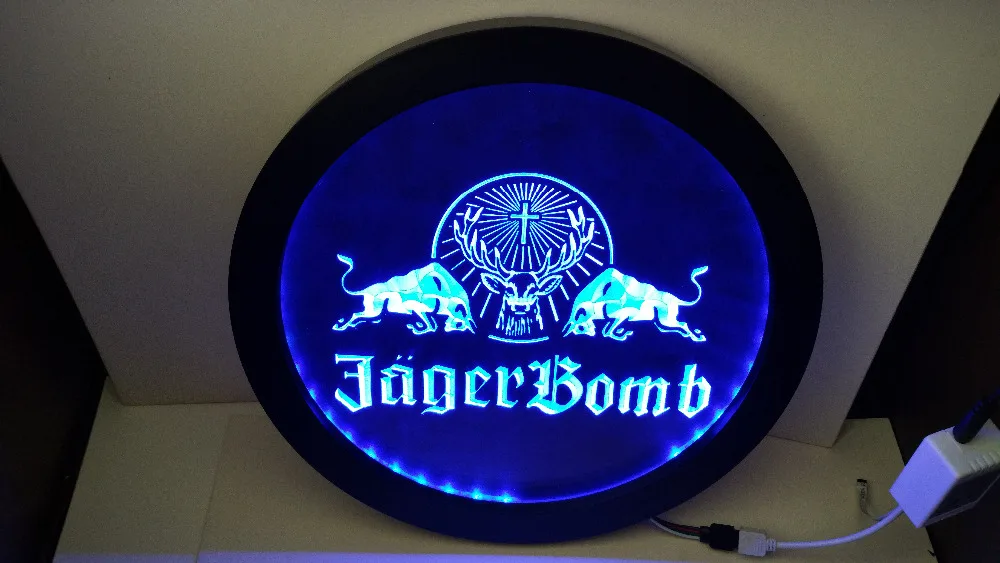b271 Jagermeister Jager Bomb Bull Wine RGB led MultiColor the wireless ...