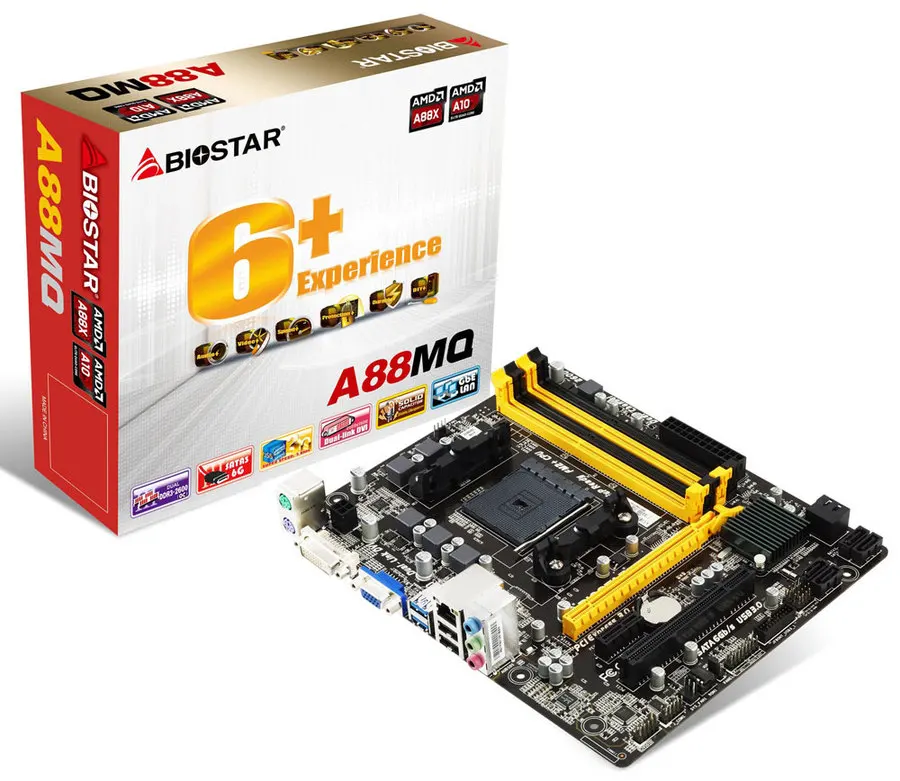 Biostar placa mãe a88mq, tomada fm2/fm2 + ddr3, usb, usb, 32gb, sata3, micro atx, frete grátis ...