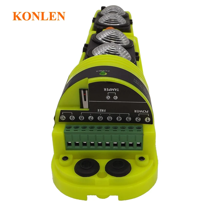 KONLEN Outdoor Active Infrared 4 Beam Sensor LCD IR Barrier Detector ...