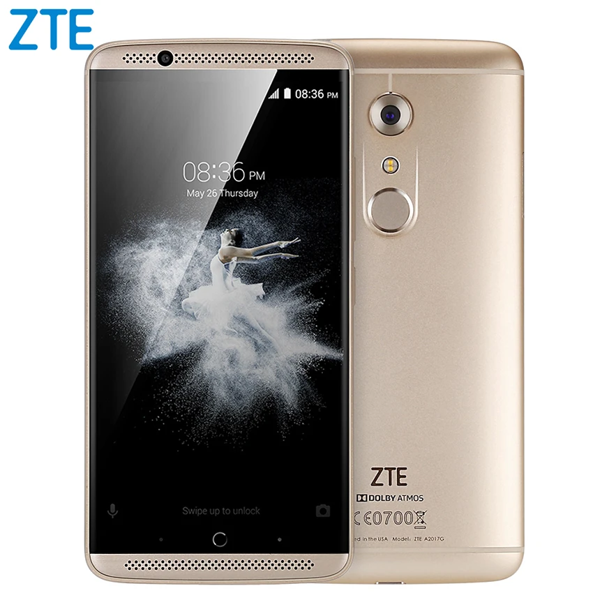 Original Zte Axon 7 A2017 Snapdragon 820 Msm8996 Quad Core 20.0mp 5.5" 2k Mobile Phone 4/6gb Ram ...
