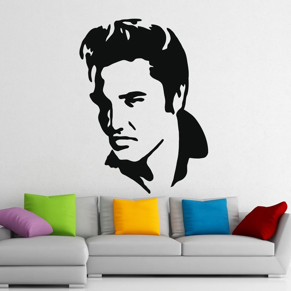 Elvis Presley Stickers Vinyl Wall Decals Living Room Home Decor Vinilos ...