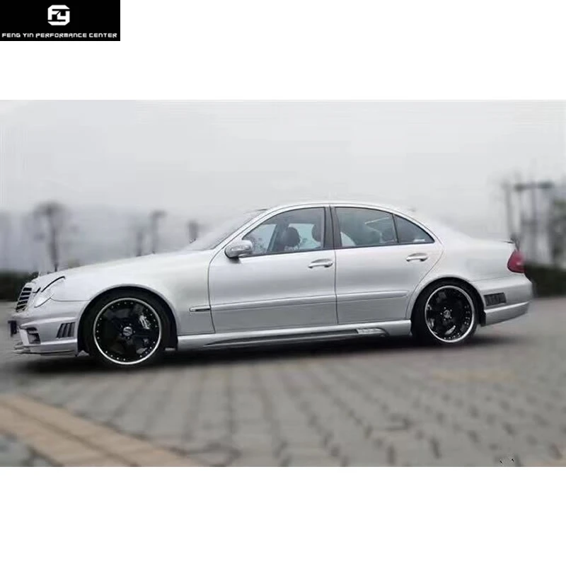 Car body kit W211 E350 FRP Unpainted front bumper rear bumper side ...