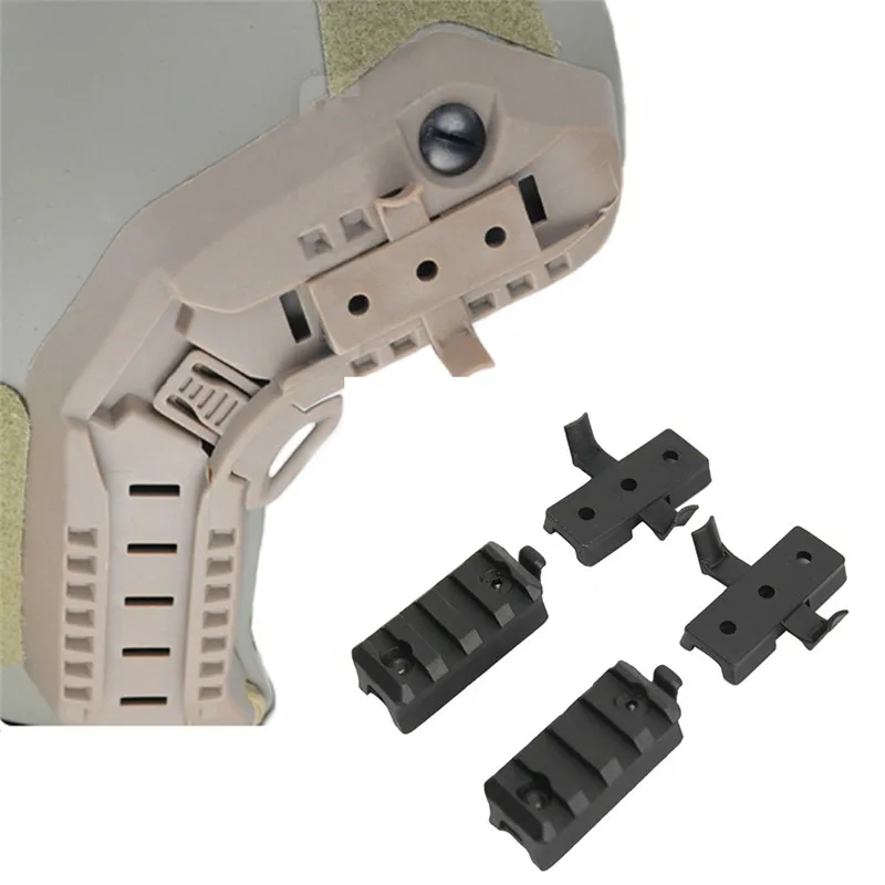 Fast MICH All Helmet Rail Mount Helmet Rail Picatinny Adapter 30mm Rail ...