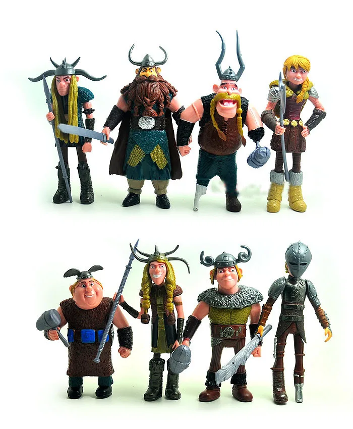 (10 pieces/lot) New Movie How to Train Your Dragon 2 PVC Action Figures ...