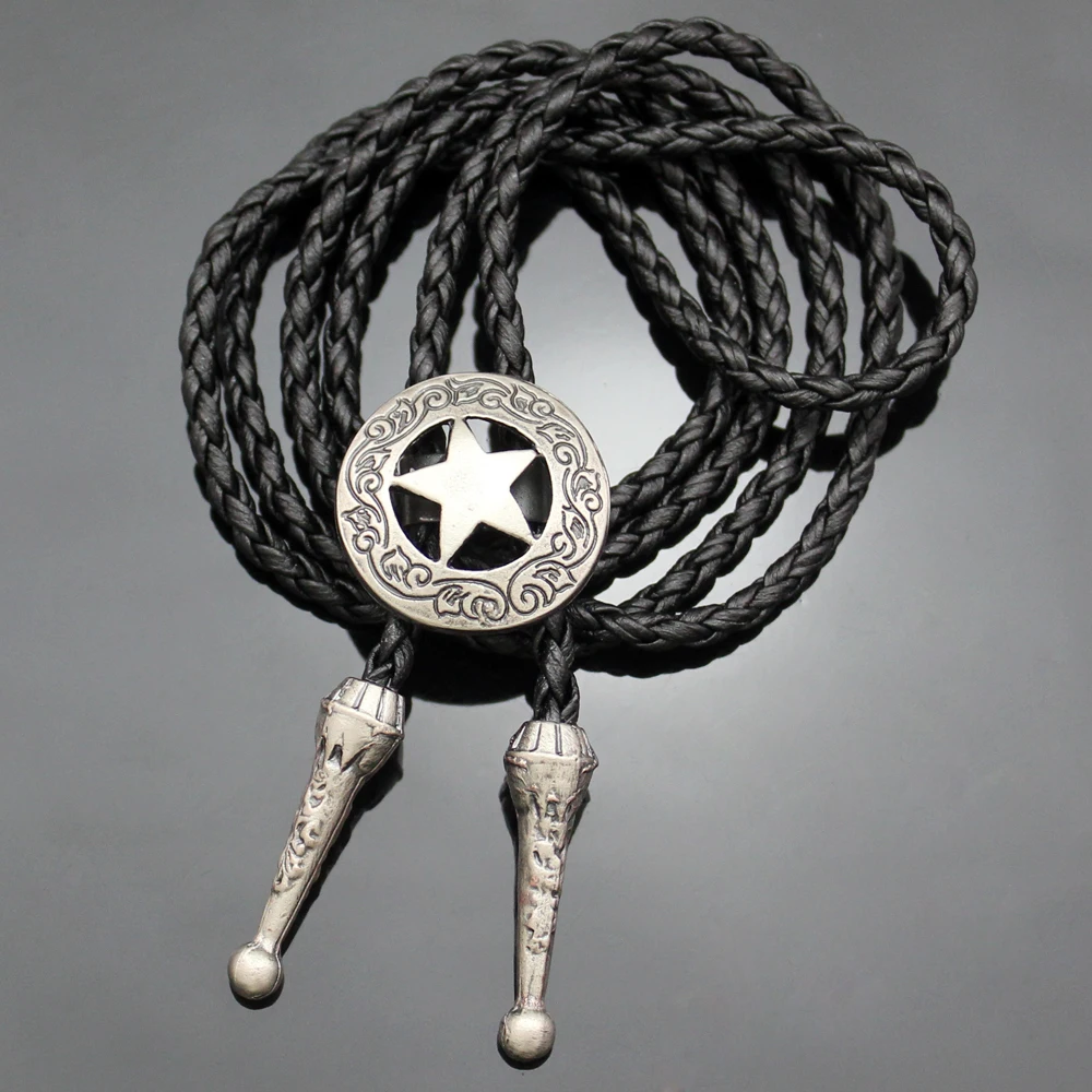 New-Arrial-Western-Southwest-Men-Texas-Ranger-Star-Leather-Rodeo-Bolo ...