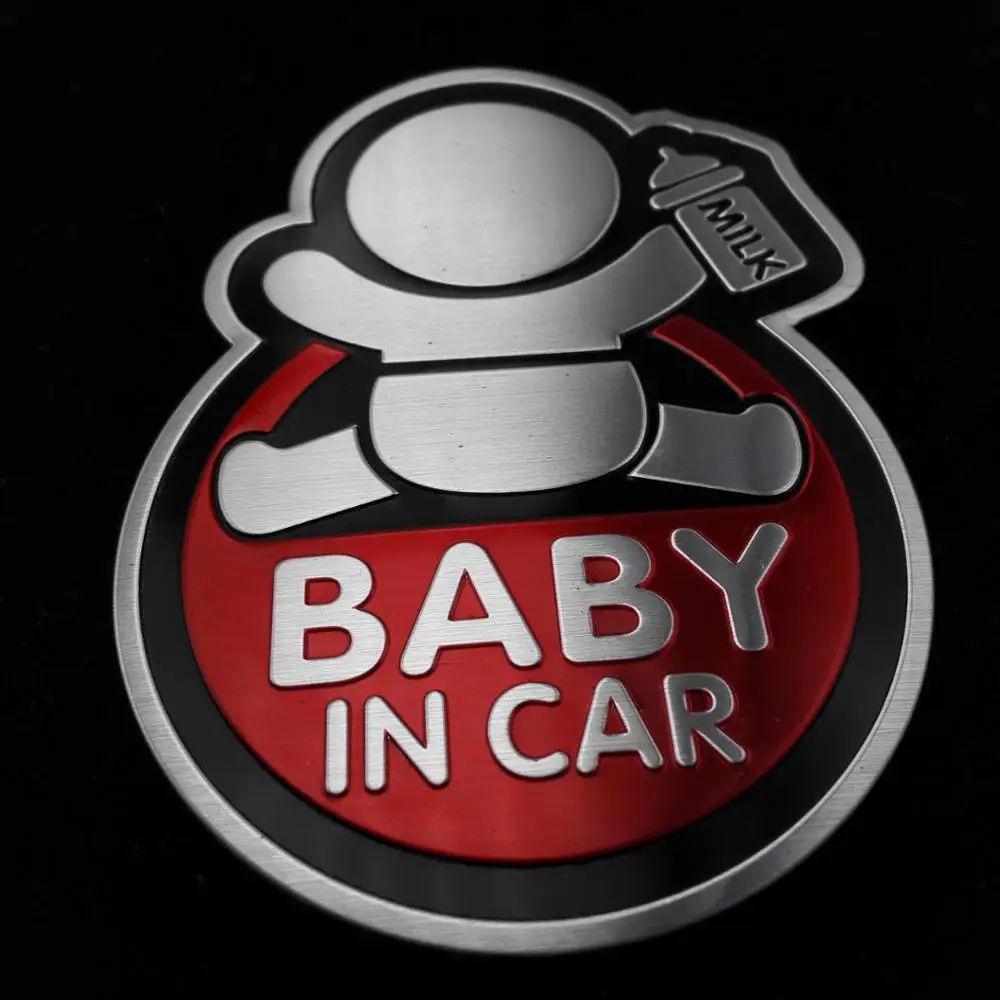 baby in car aluminum sticker For Volkswagen Golf 6 7 Tiguan Magotan ...