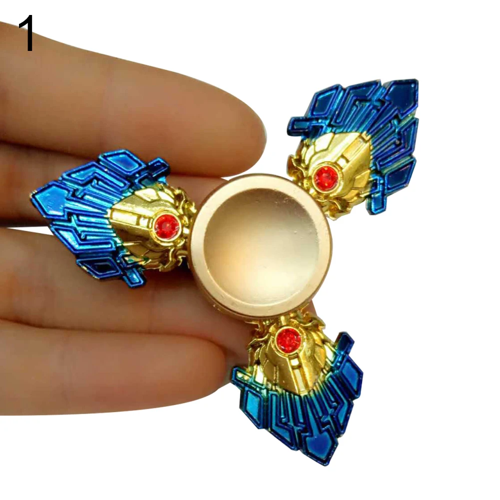 Hand Spinner Metal Fidget EDC Rotating Dart Feather Peacock Style ADHD ...
