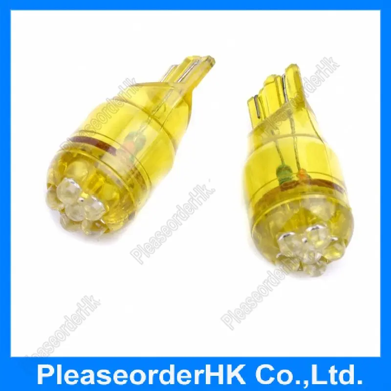 LED T13 amarillo claro de 12V y 0,5 W para deportes de Moto o coche ...
