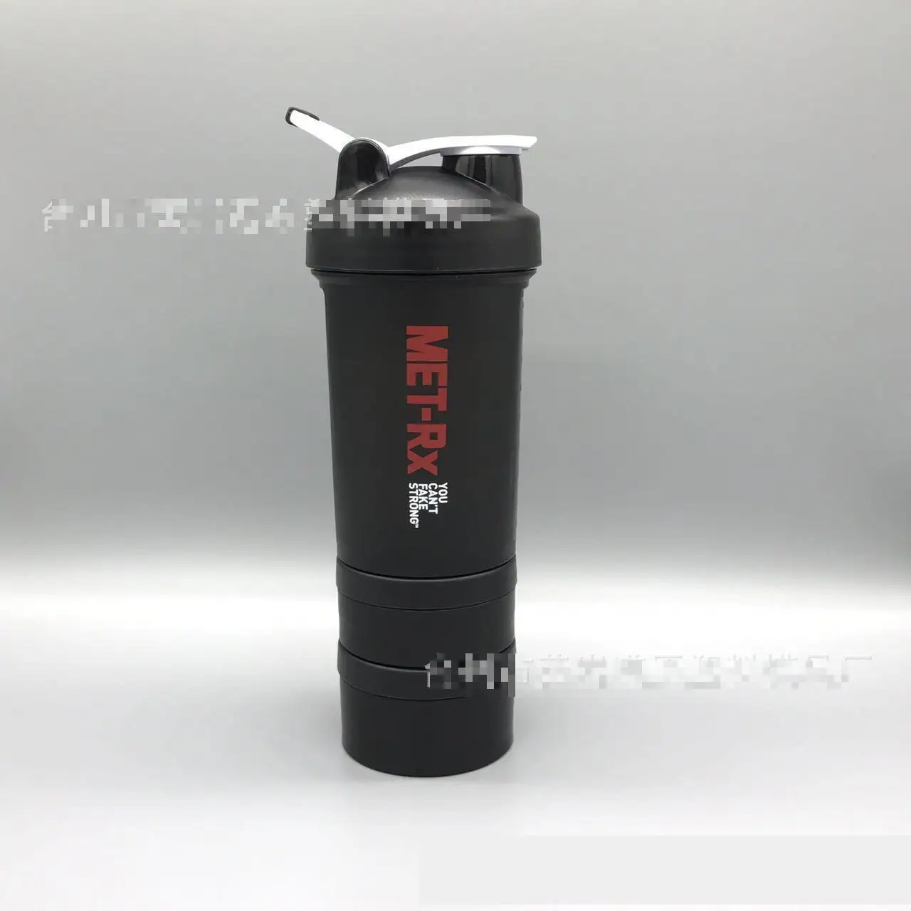 Shake Cup Bottle Three layer Multi functional Sports Fitness Protein Powder Water Stirring ...