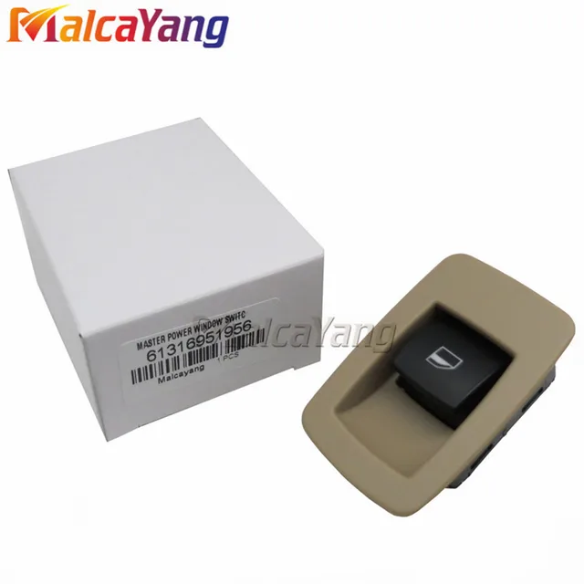 Beige Window lifter switch for BMW E60 520I 523I 525I 530I 61316951956 ...