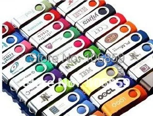 50 unids/lote insignia libre del Laser Usb 2.0 de memoria Flash Stick ...
