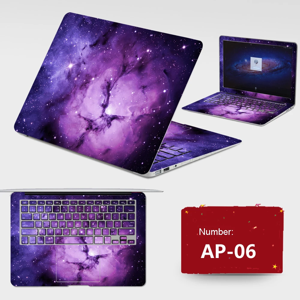 2017 High Quality Laptop Sticker Cover PVC Skins Dustproof ABC Sides ...