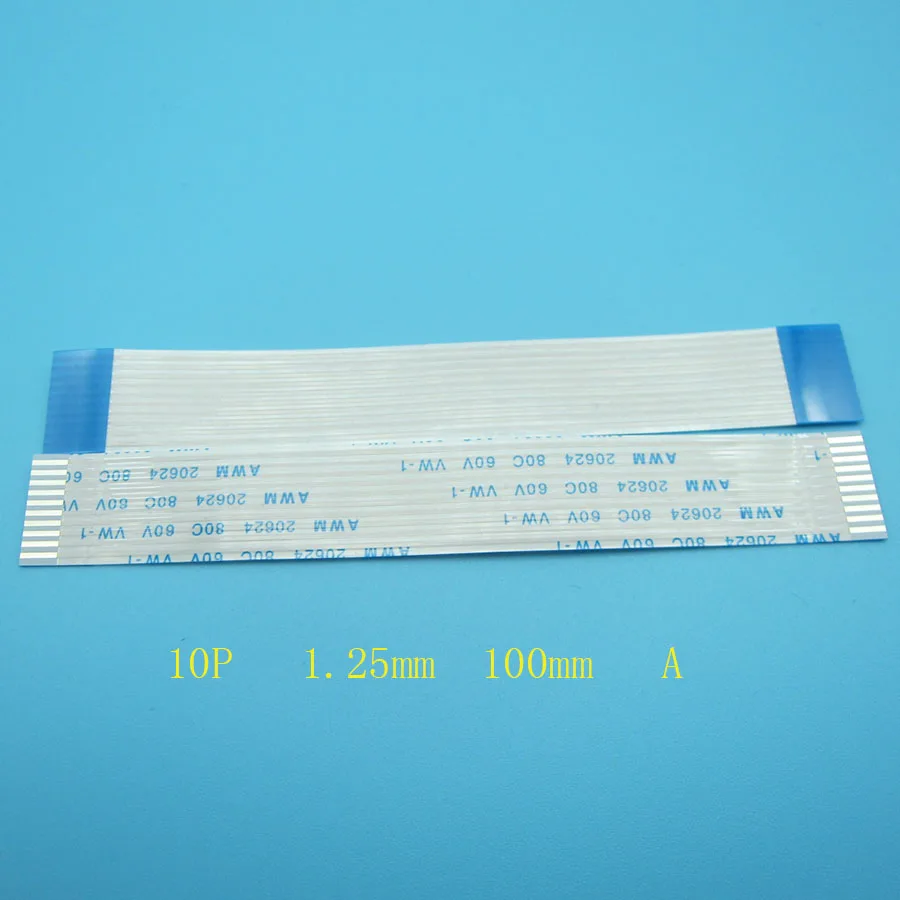 1 500pcs/lot New FFC FPC 10pin flat flexible cable 1.25mm pitch forward ...