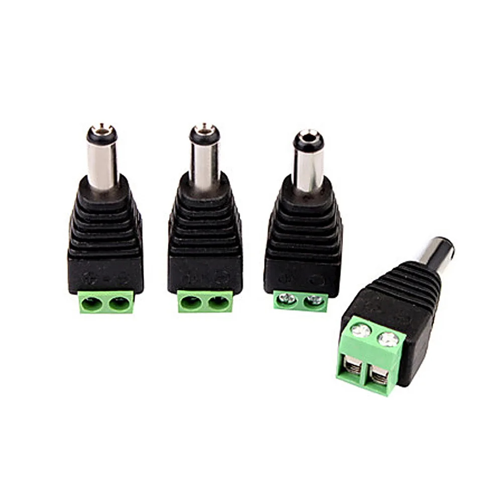 High Quality! CCTV Male DC Jack DC Connector Power Plug for Security ...