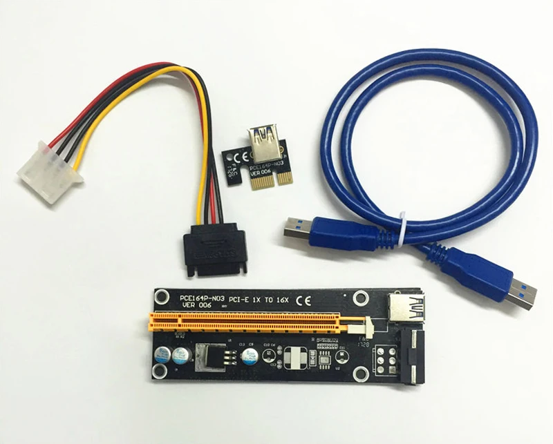 Riser Card USB 3.0 PCI E Express 1X To 16X Riser Card USB 3.0 Extender ...