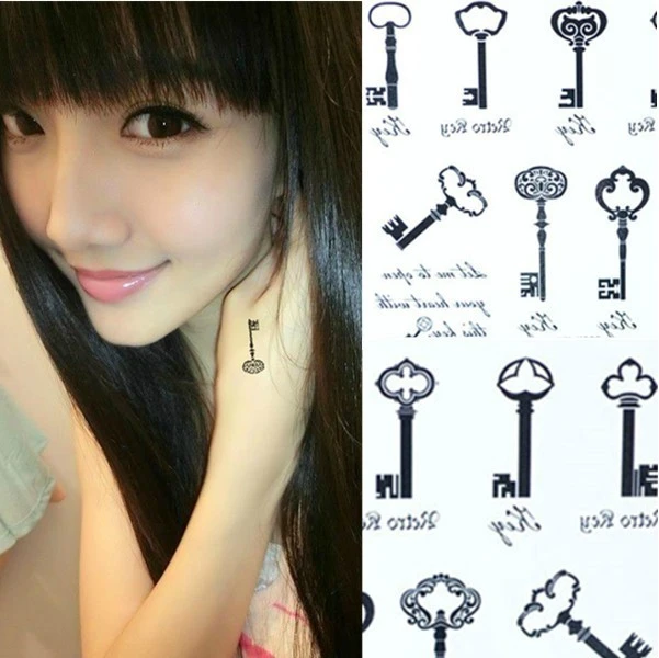 Lock And Key Tattoos For Girls