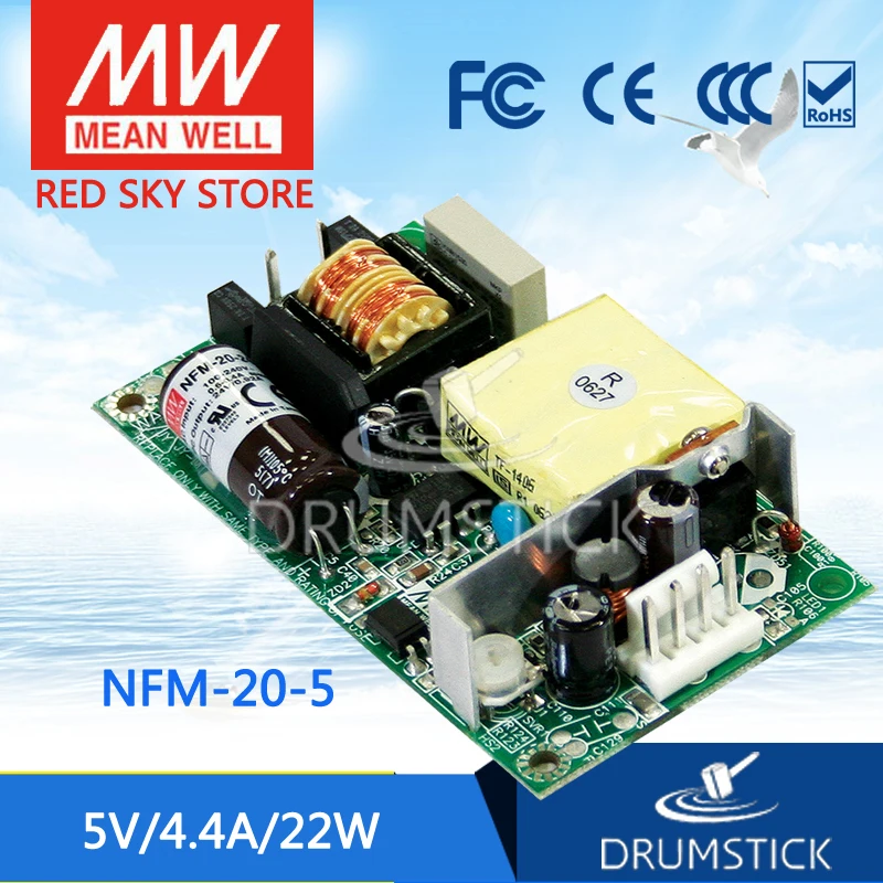 MEAN WELL NFM 20 5 5V 4.4A meanwell NFM 20 5V 22W Switching Power ...