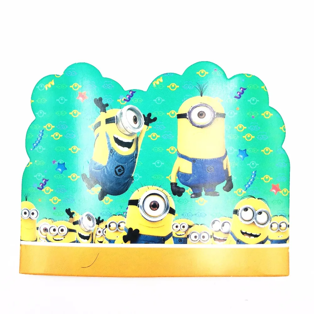 10pcs set Minions Invitation Cards Cartoon Theme Party For Kids