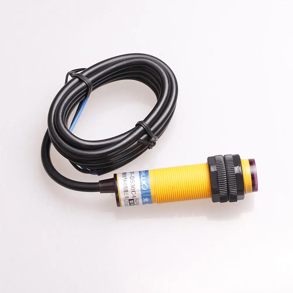 1pcs Diffuse reflection Type photoelectric switch sensor E3F DS10C4 NPN NO diameter 18mm ...