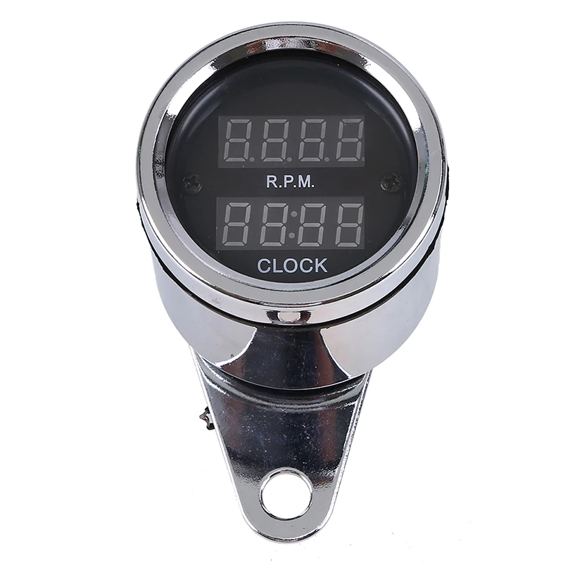 Motorbike Digital Speedometer Motorcycle Meter Vintage LED Light ...