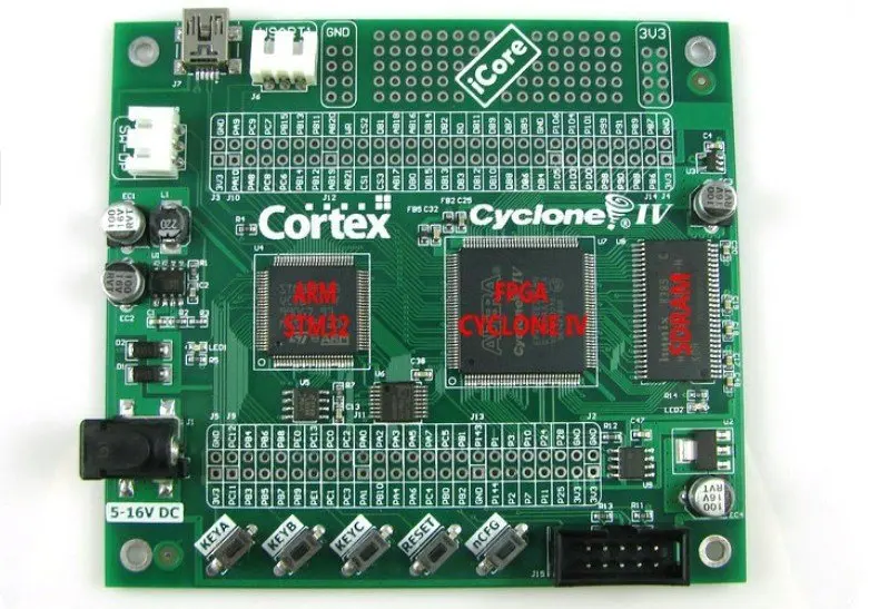 Free Shipping Icore Fpga Arm Development Board Cyclone4 Stm32