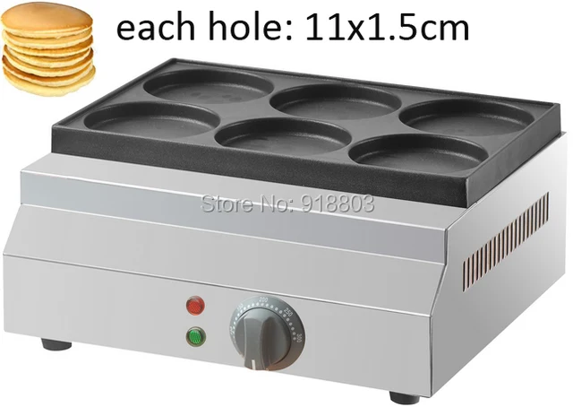 6pcs Commercial Use Non stick 220v Electric 11cm Pancake Maker Machine ...