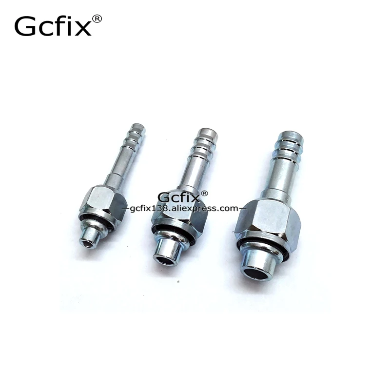 #6 #8 #10 Steel AC Barb Fitting Straight O Ring Female Thread 5/8" 18 3 ...