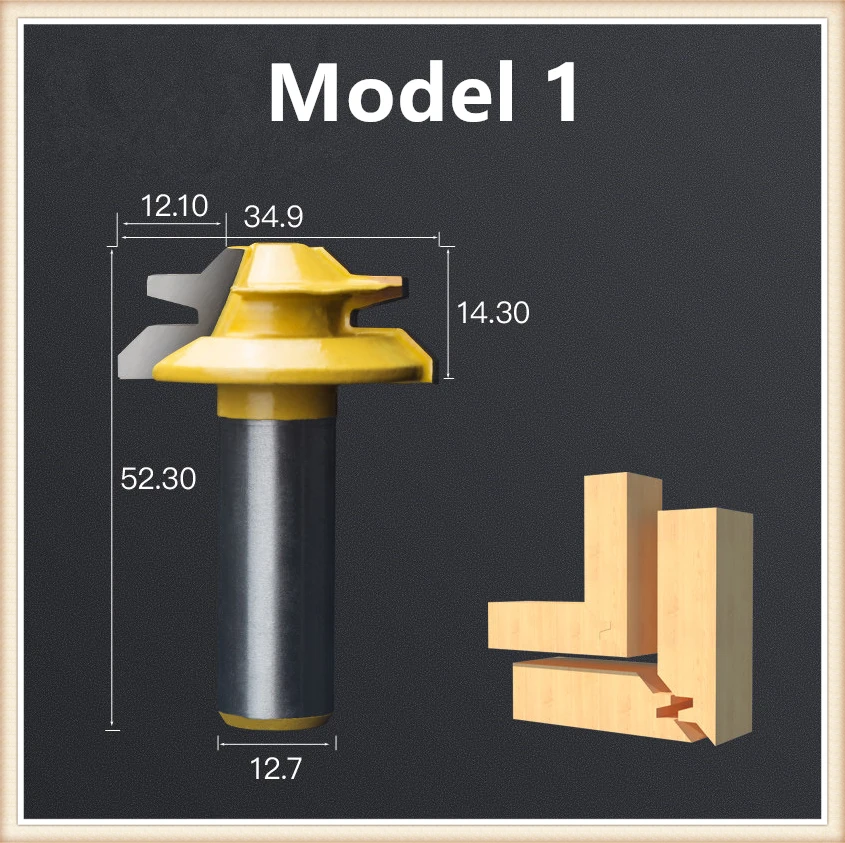 New 1PC Small Lock Miter Router Bit Anti kickback 45 degree 1/2 inch ...