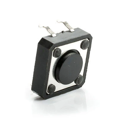 100pcs,12x12 Mm Tact Tactile Push Button Momentary Pcb Switch Sw ...
