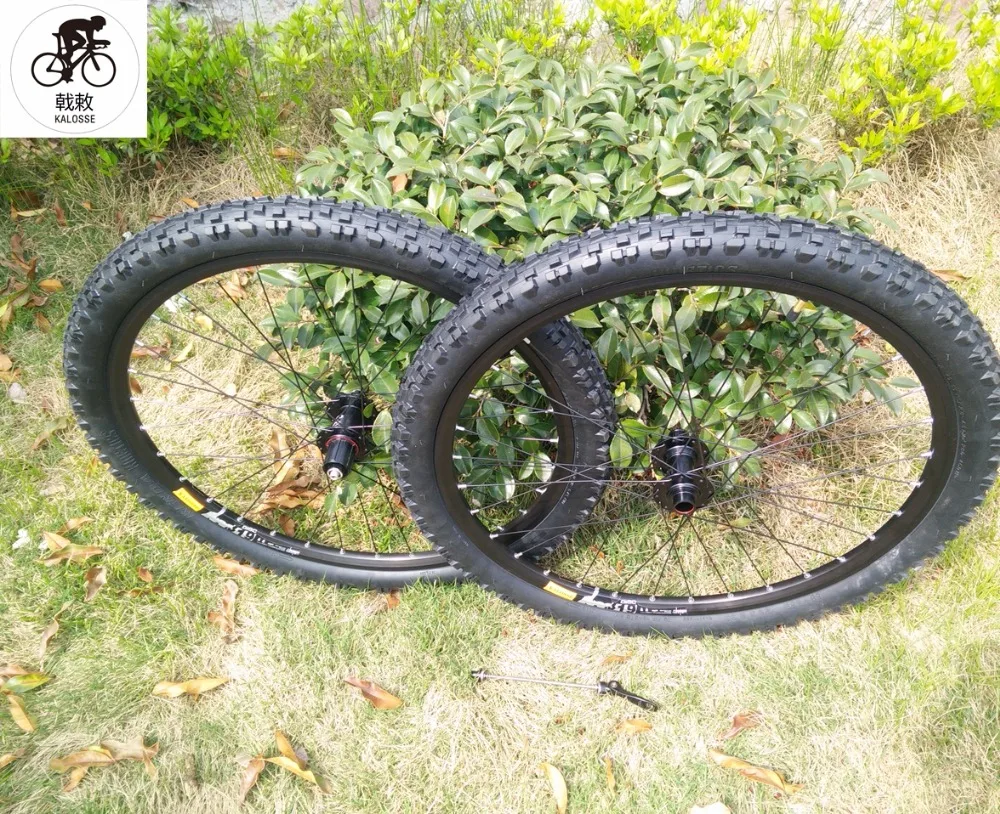 Kalosse 4 Bearings 27.5*2.35 Tires Mountain Bike Wheels 32h 20*110mm ...