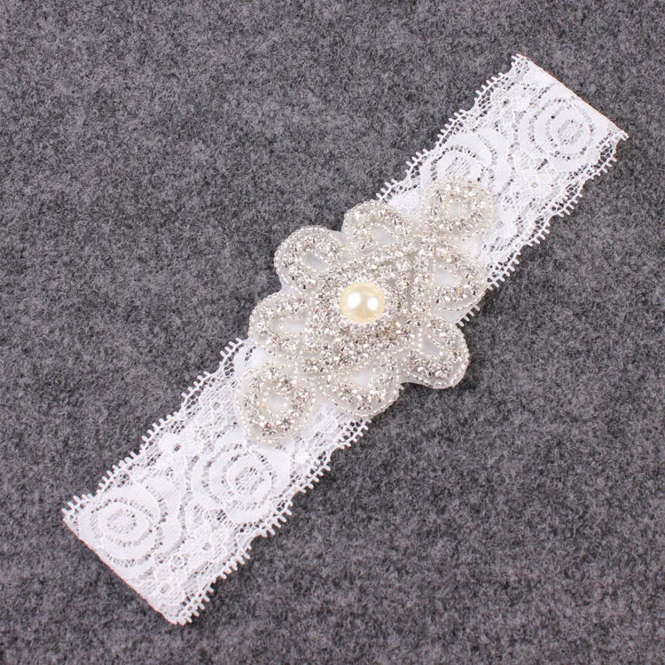 Lace and Rhinestone Headband for hair Girl Flower Girl Headband Fancy ...