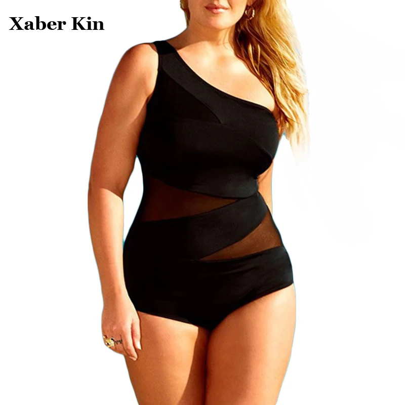 2017 One Piece Swimsuit Plus Size Swimwear Women Brazilian Bandage Sexy