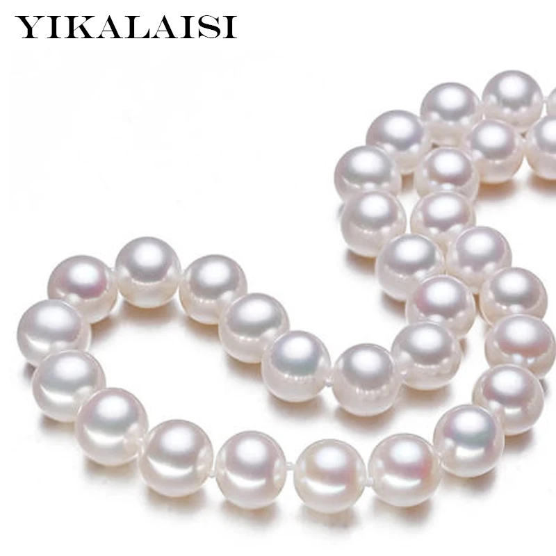 Yikalaisi 925 Sterling Silver Jewelry 100 Natural Freshwater 9 10 Mm