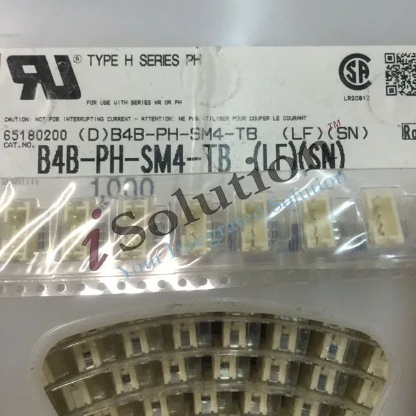 B4b Ph Sm4 Tb Lf Sn Conn Header Ph Top 4pos 2mm Smd Connectors