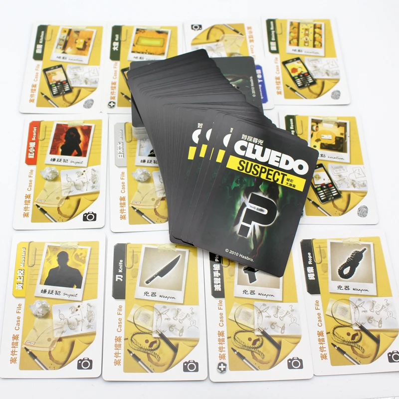 Cluedo Suspect board Game Mental Logical Reasoning Card Game English ...