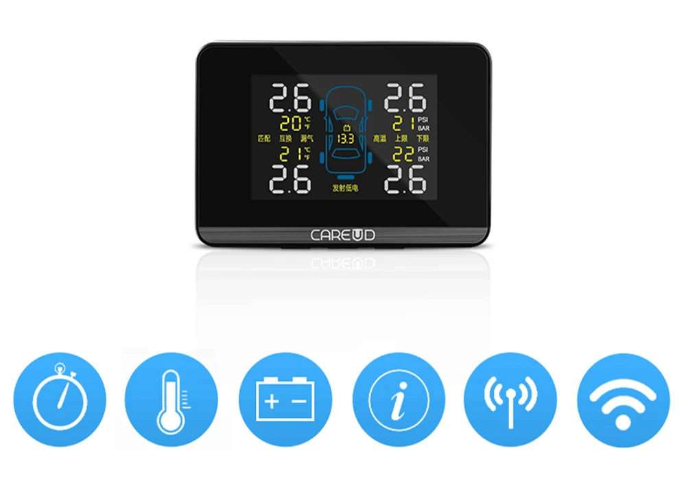 CAREUD U906 новая Автомобильная TPMS система контроля давления в шинах ...