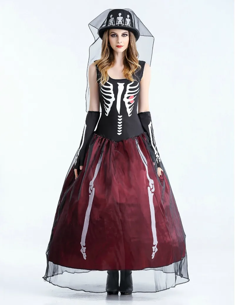 Aliexpress.com : Buy Vocole Halloween Vampire Ghosts Bride Costumes ...