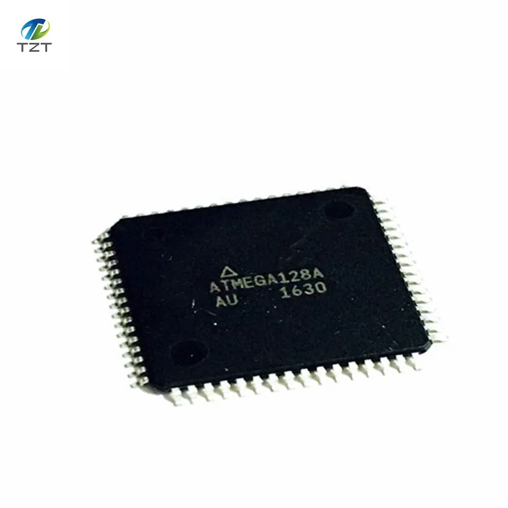 10pcs Atmega128a Au Qfp Atmel Atmega128a Tqfp64 Programmable Flash In Integrated Circuits From